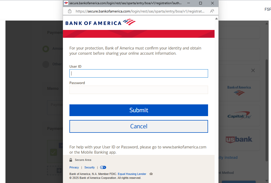 Adding Payment Method