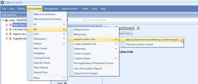 Manual Import of Lockbox Files