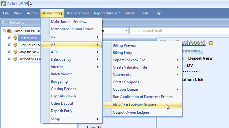Manual Import of Lockbox Files