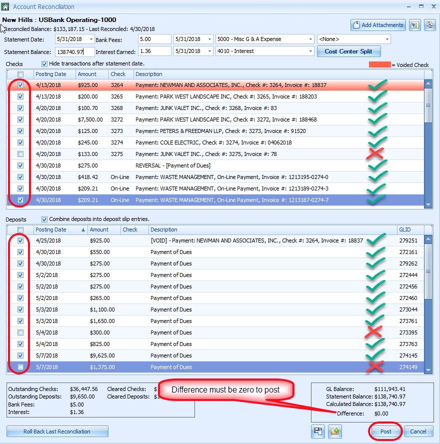 Bank Reconciliations