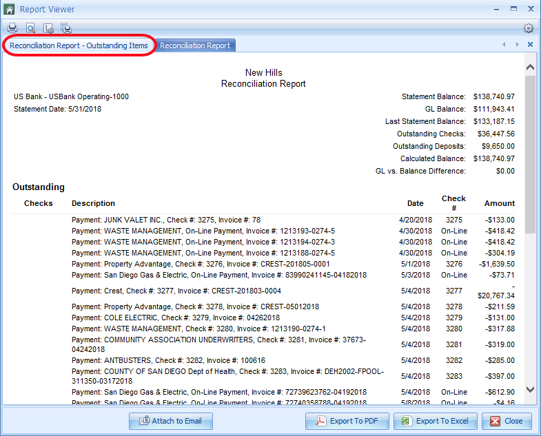 Bank Reconciliations