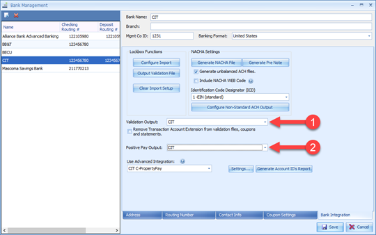 CIT Bank Advanced Integration