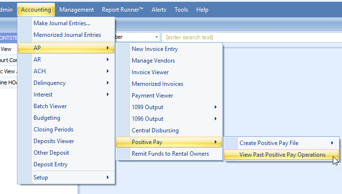 Manual Positive Pay Files