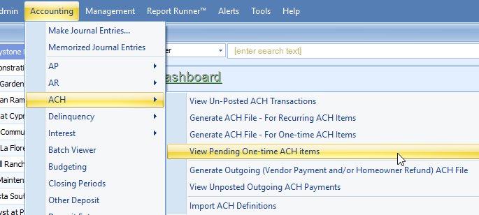 ACH for Accounts Receivable (Owner Payments)
