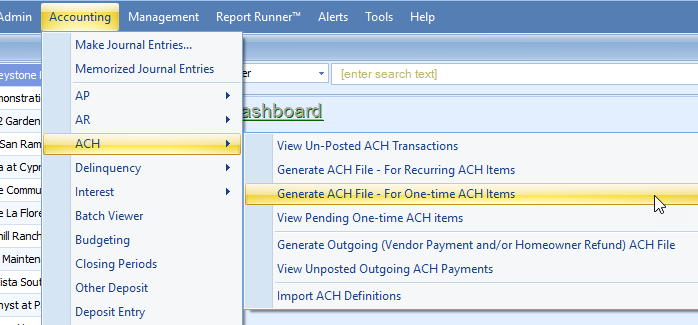 ACH for Accounts Receivable (Owner Payments)