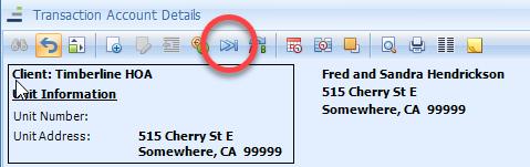 Moving Transactions Between Transaction Accounts