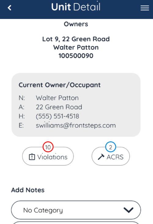 View Unit Details