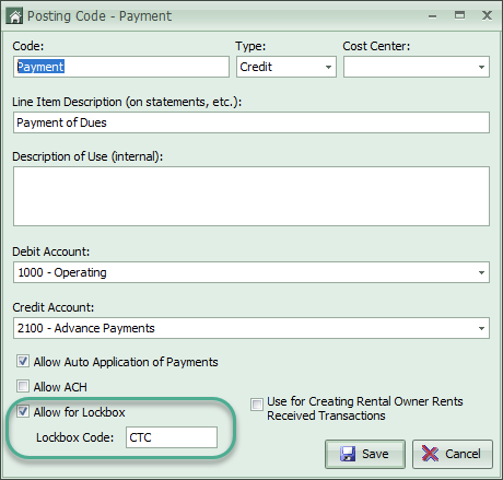Statement and Coupon Setup