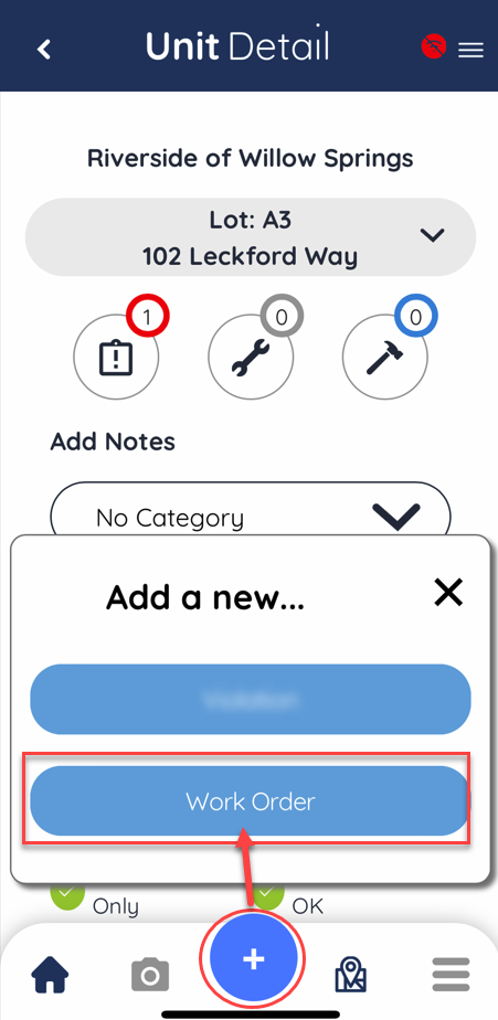 How to View, Update or Add a Work Order for Units