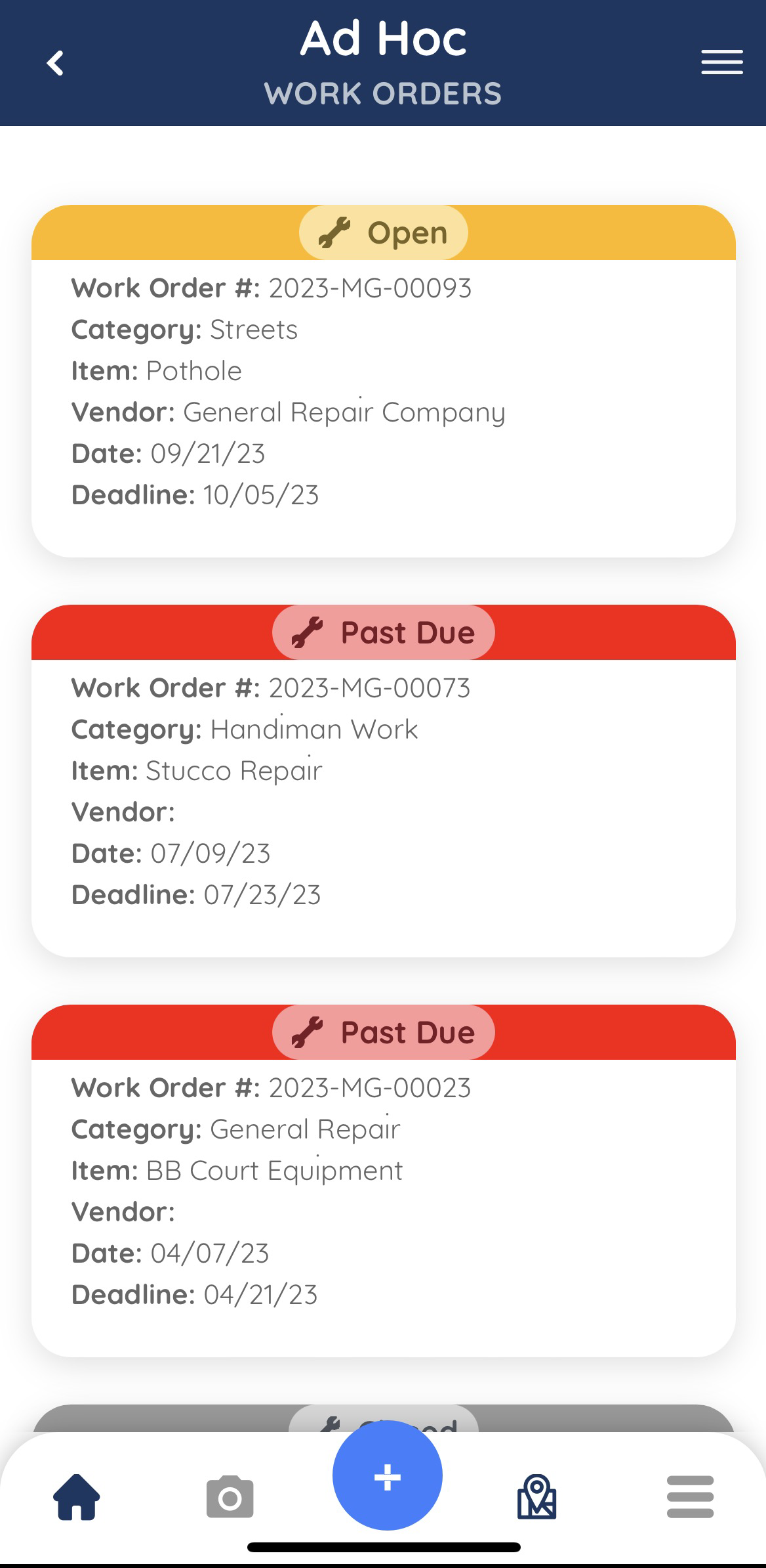How to View and Add a Work Order for Common Areas or Ad-hoc