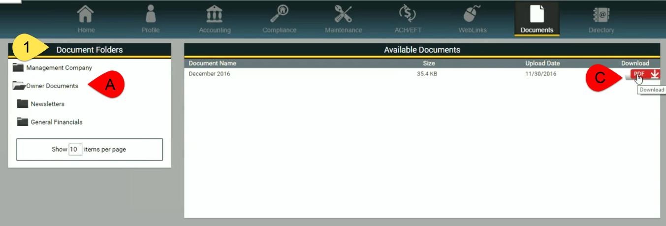 Owner Guide to the Caliber Portal
