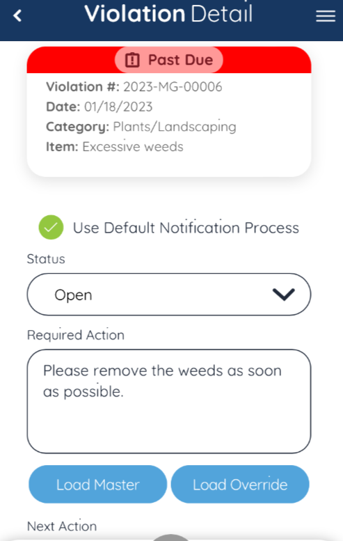 How to View, Update or Add a Violation