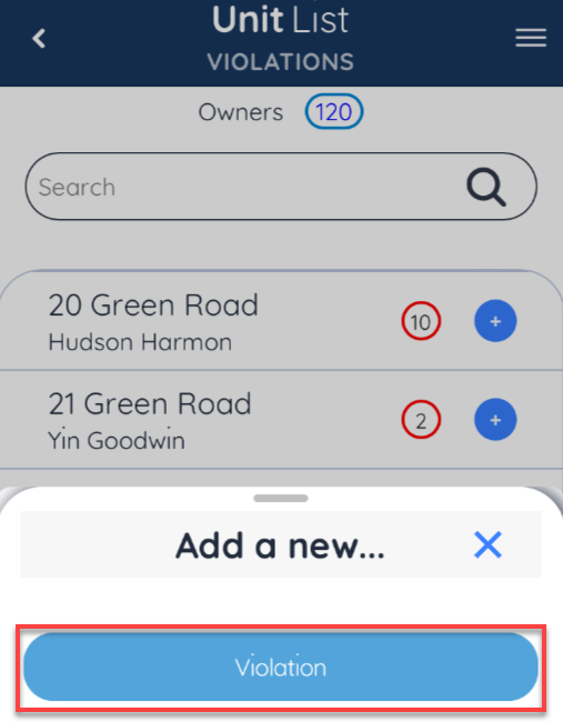 How to View, Update or Add a Violation
