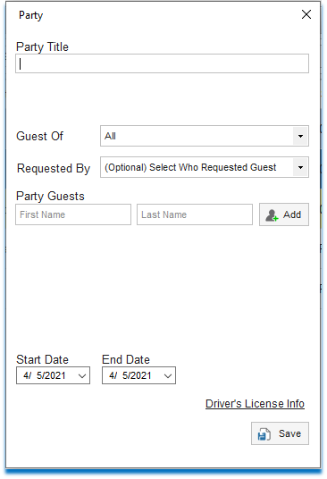 Guard-dwellingLIVE- Parties