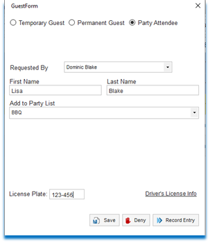 Guard-dwellingLIVE- Manage Guests