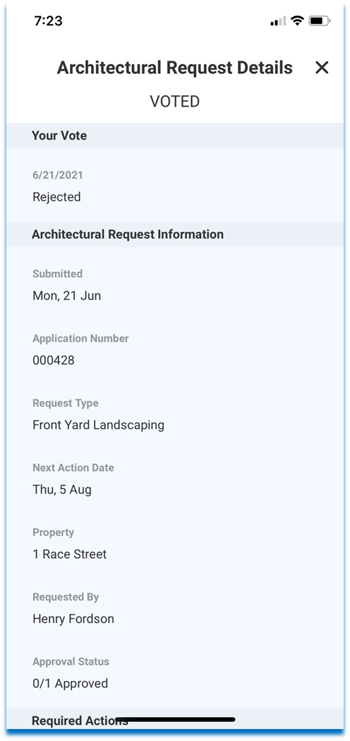 Manager- Architectural Change Request Guide- Mobile App