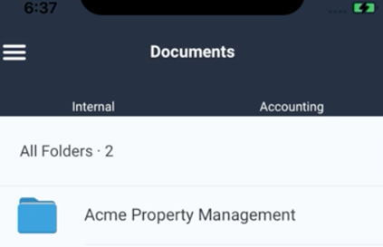 Resident – Mobile App FRONTSTEPS/Caliber Document Integration