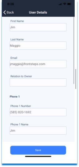 Resident-FRONTSTEPS Mobile App Visitor Management-Settings