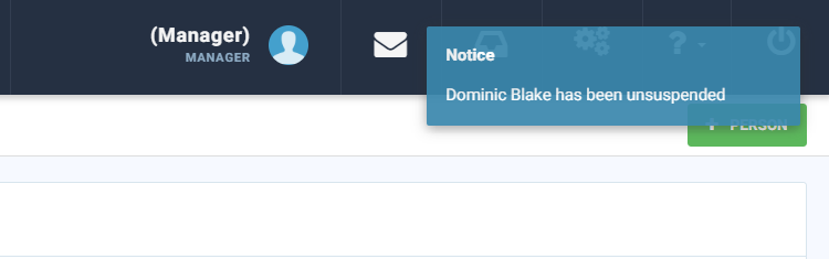 Manager- How to Unsuspend a User