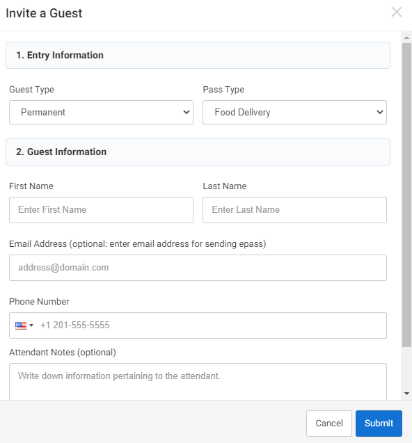 Resident-FRONTSTEPS Community- Visitor Management-Manage Guests