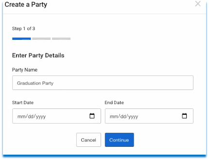 Resident-FRONTSTEPS Community- Visitor Management-Create Parties