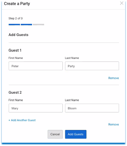 Resident-FRONTSTEPS Community- Visitor Management-Create Parties