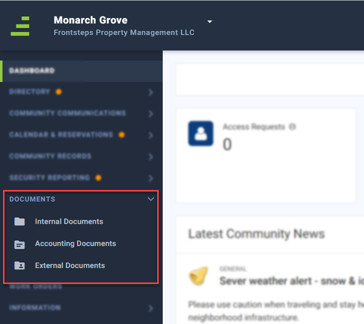 Manager- Rename Documents Menus