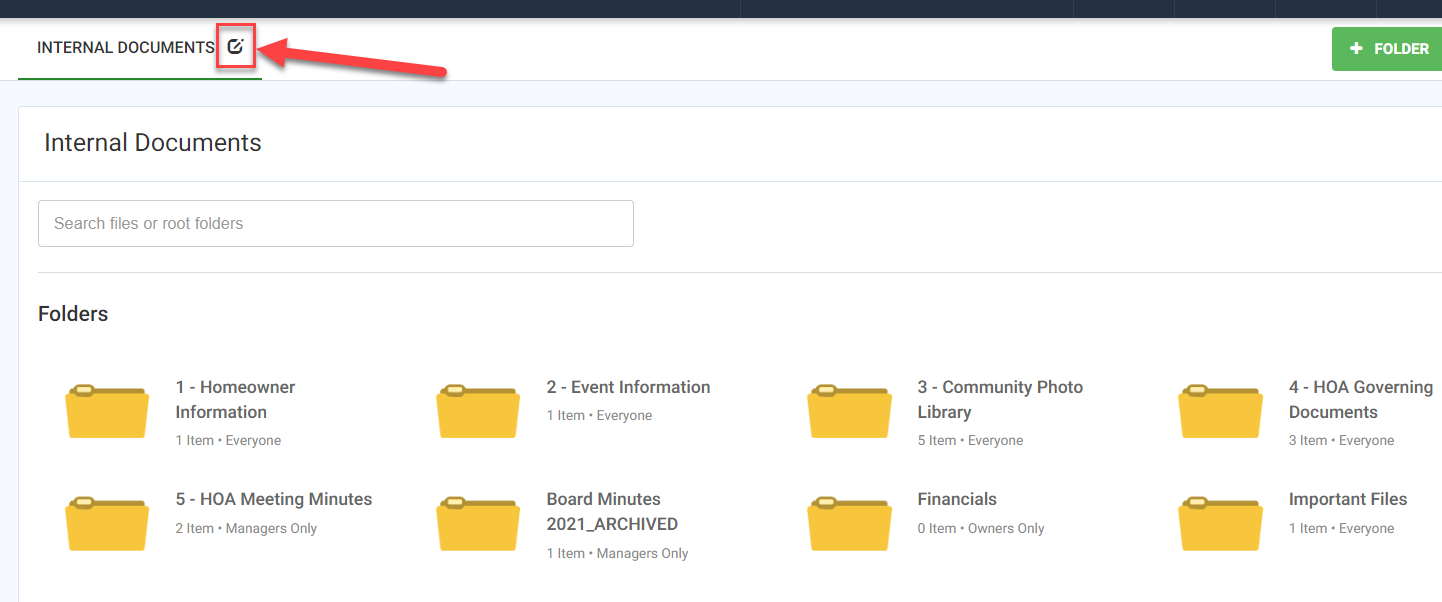 Manager- Rename Documents Menus