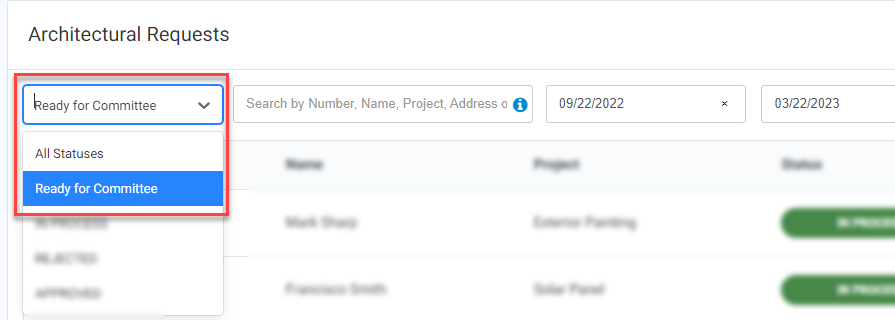 Manager- Architectural Change Request Guide - Community Portal