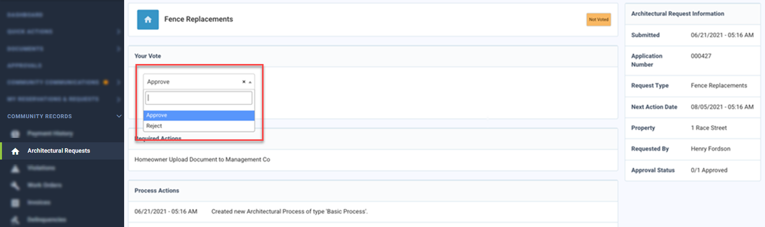 Manager- Architectural Change Request Guide - Community Portal