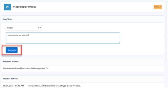 Manager- Architectural Change Request Guide - Community Portal