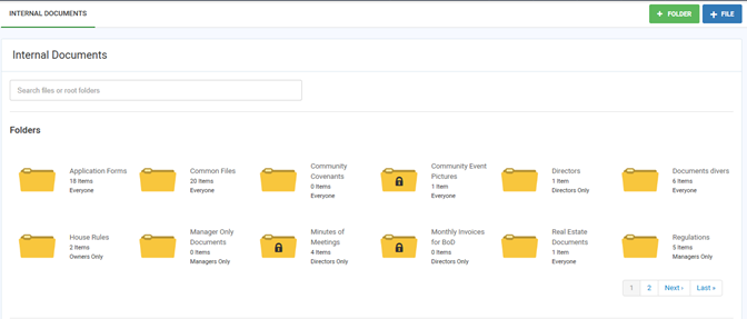 Manager - Internal Documents