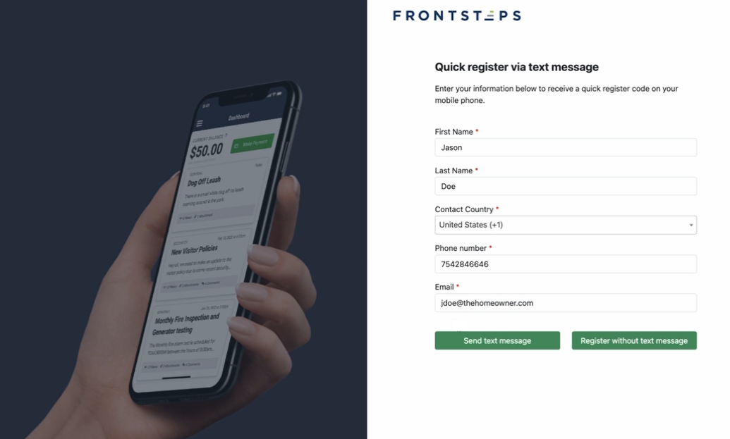 Resident- Self Registration Process