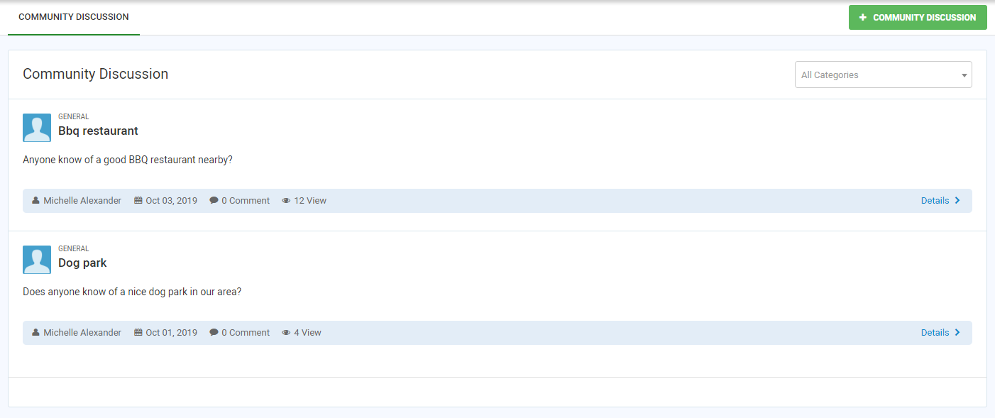 Manager - Creating a Community Discussion