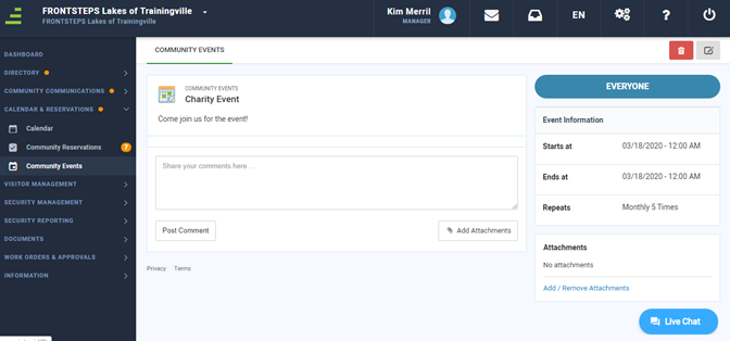 Manager - Editing Recurring Events