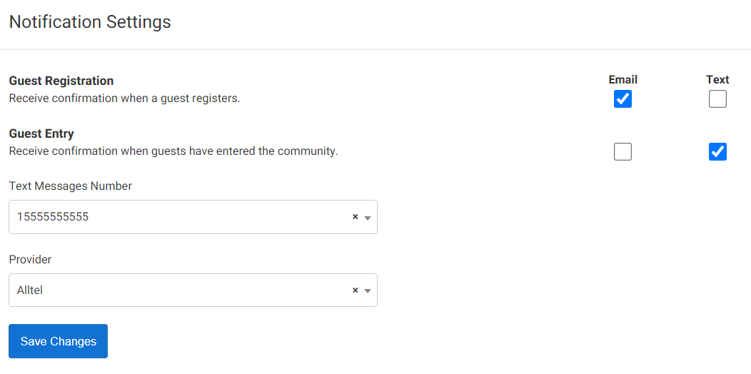 Resident-FRONTSTEPS Community- Visitor Management-Settings