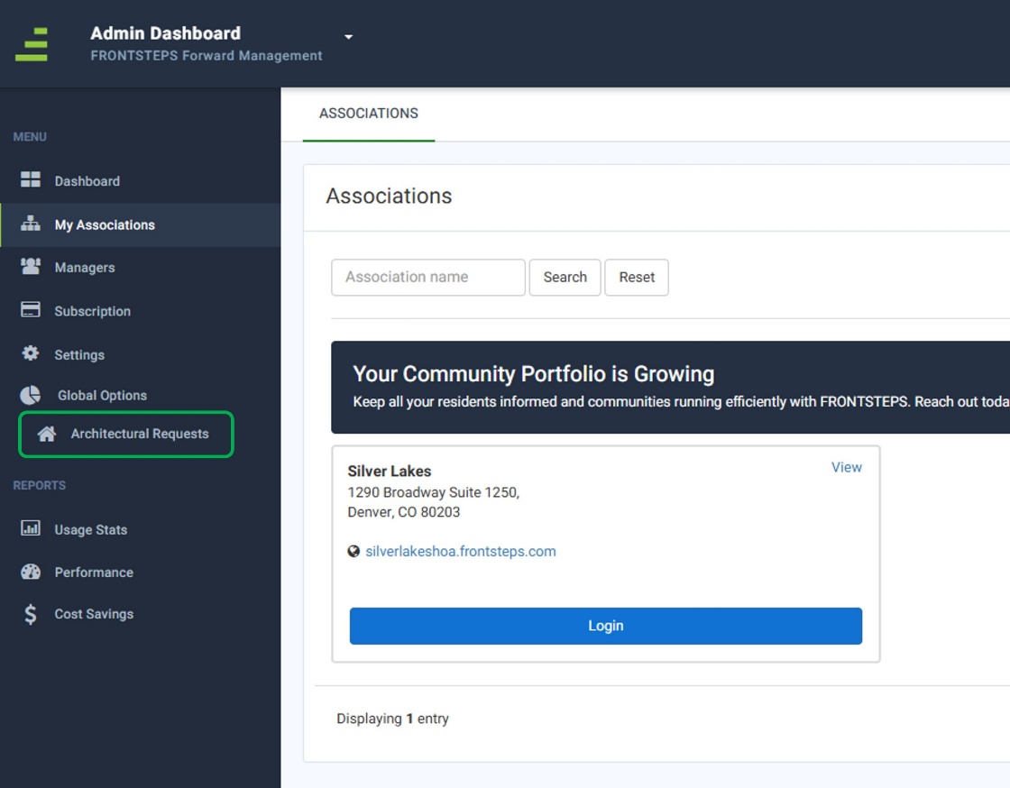 Creating Global Architectural Request Forms
