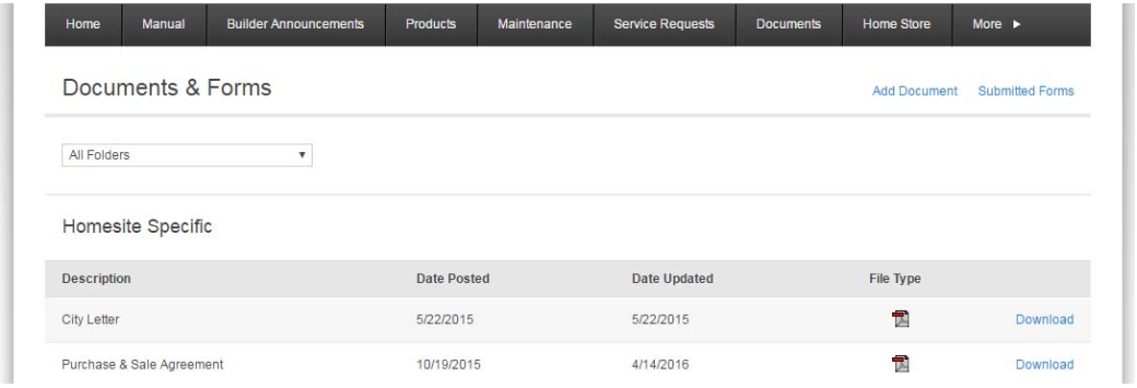 Homeowner - dwellingLIVE Site Overview