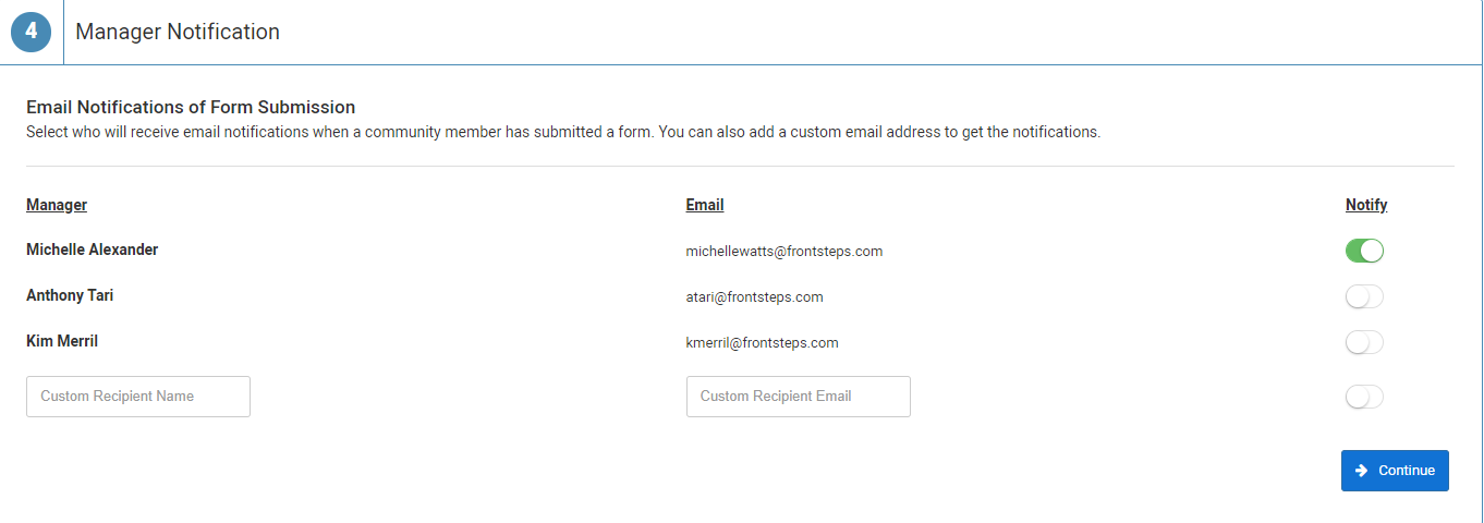 Manager - Creating an eForm